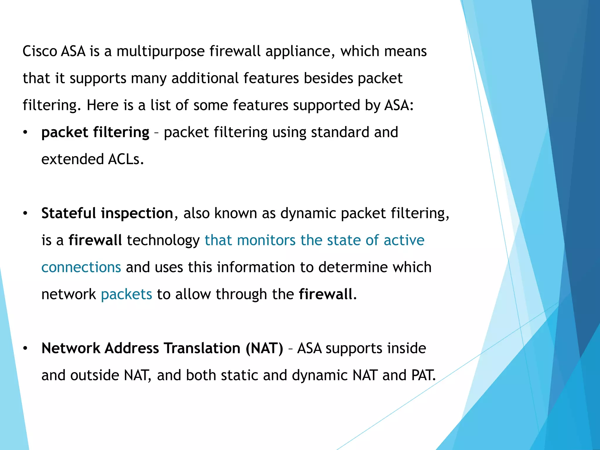 Cisco ASA Firewall Presentation - ZABTech center Hyderabad | PPTX