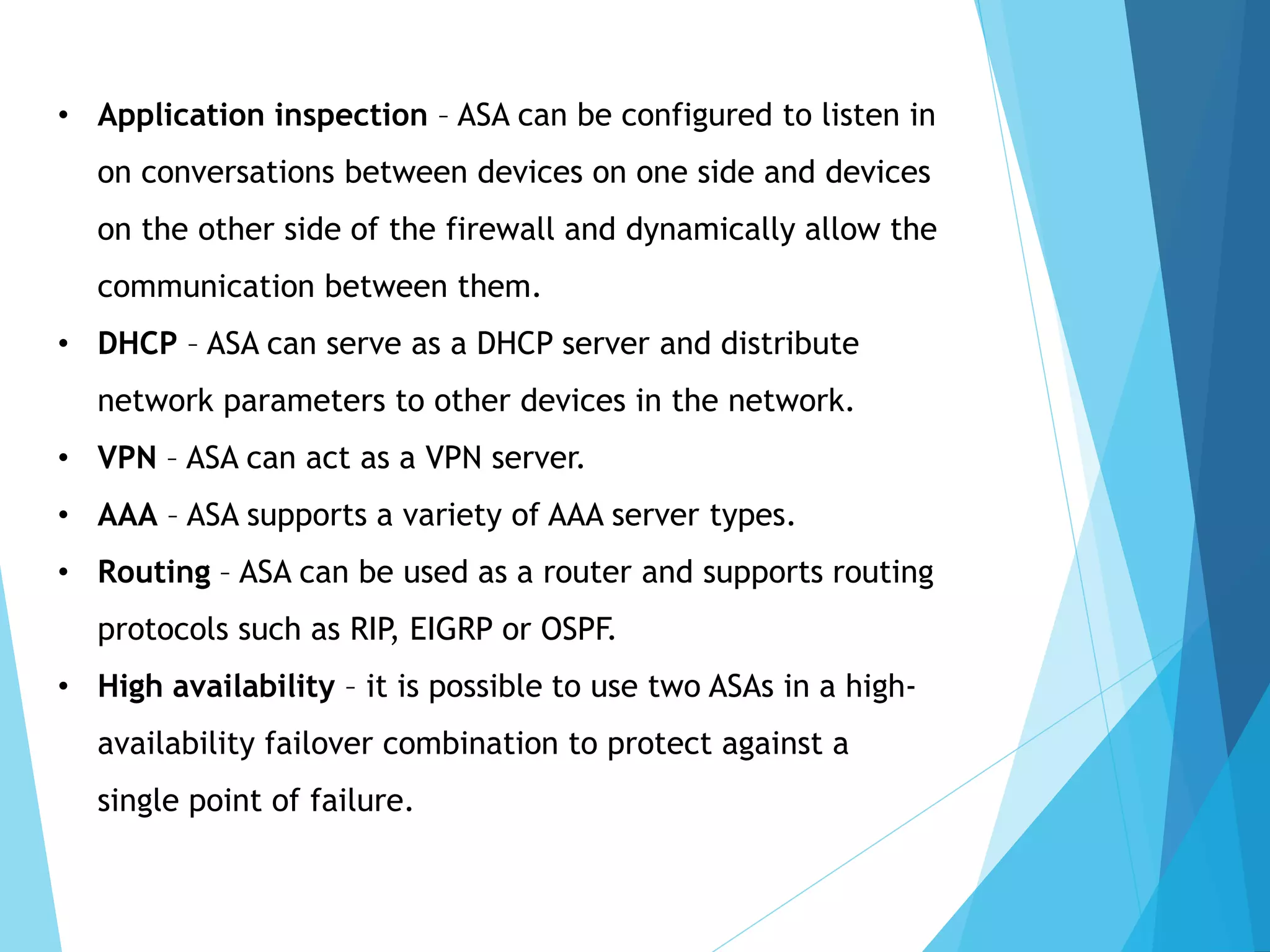 Cisco ASA Firewall Presentation - ZABTech center Hyderabad | PPTX
