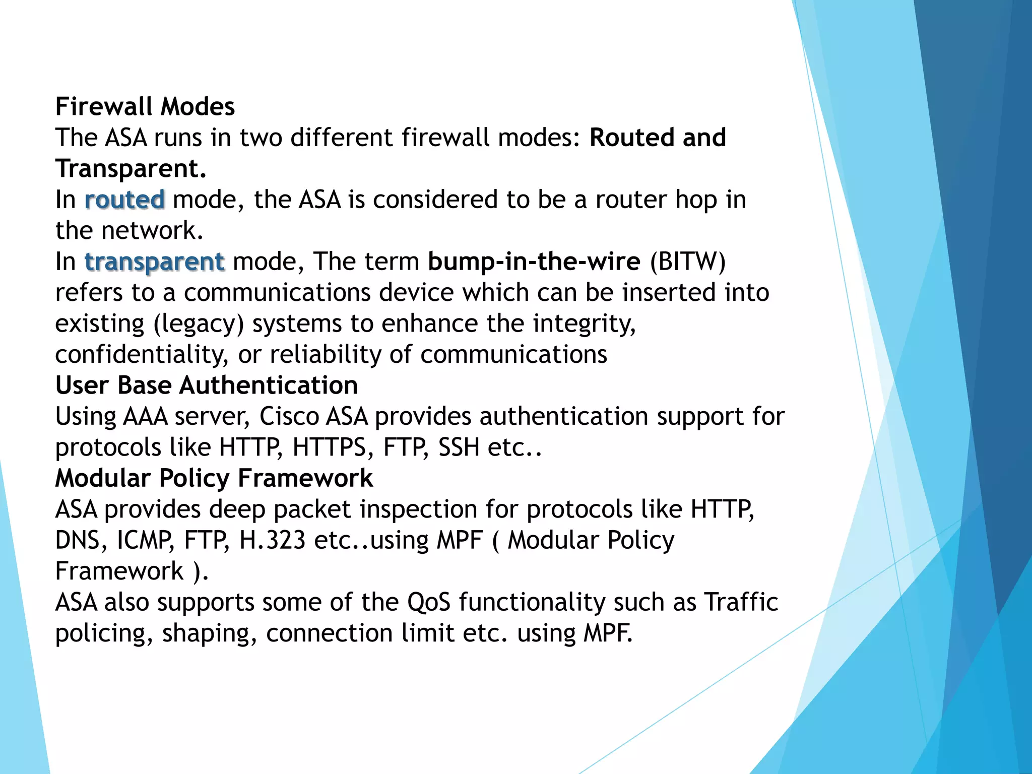 Cisco ASA Firewall Presentation - ZABTech center Hyderabad | PPTX
