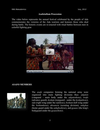Asafo-A Political-Military Institution of the Akan | PDF