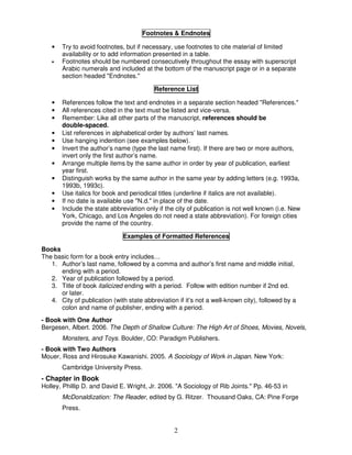 ASA Format by Cal State | PDF