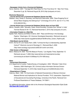 ASA Format by Cal State | PDF