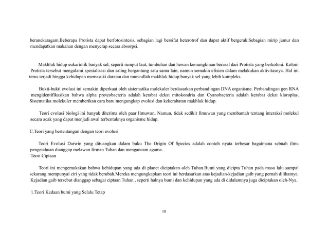 Asal mula kehidupan (burhan 2 d) | PDF