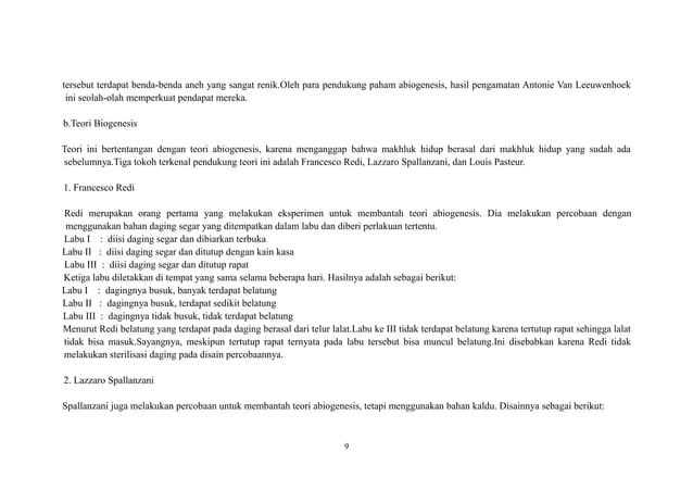 Asal mula kehidupan (burhan 2 d) | PDF