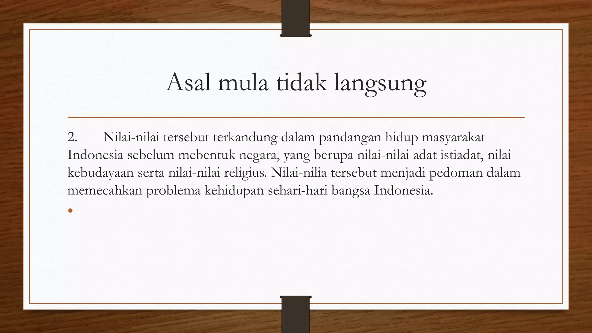 Asal mula pancasila (LANGSUNG) | ODP