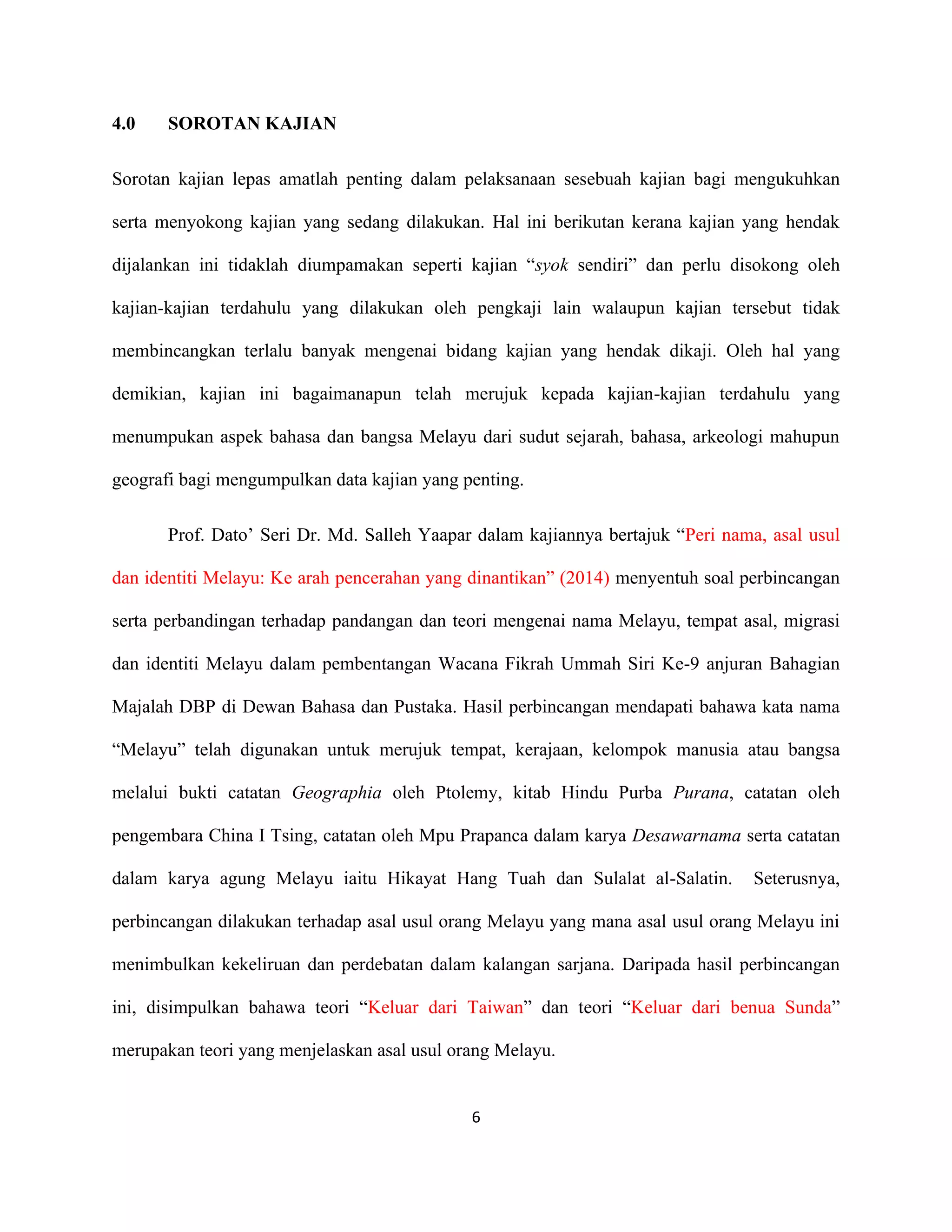 Asal usul bahasa dan bangsa melayu (artikel) | PDF