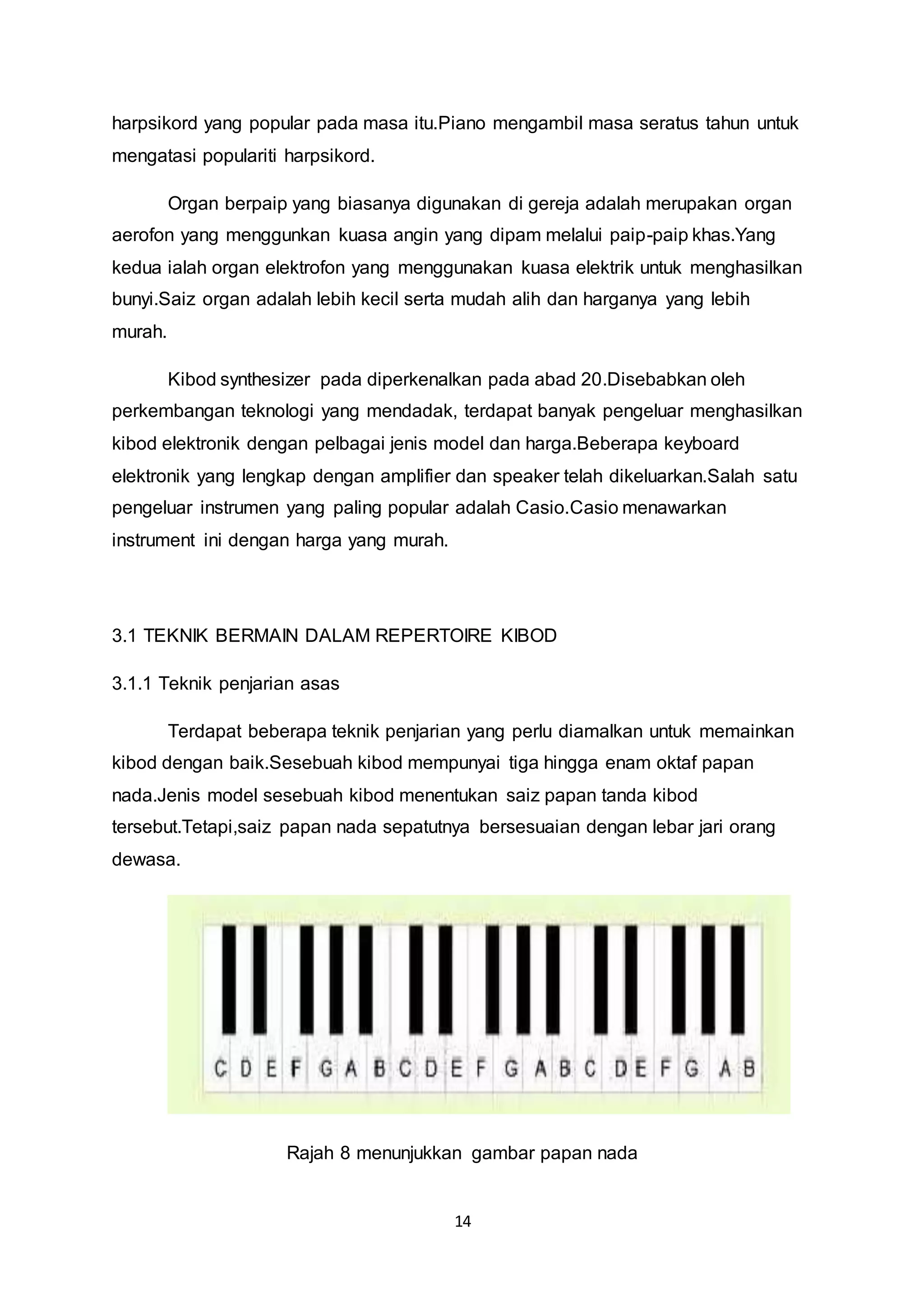 Asal usul kibod dan jenis kibod | DOCX