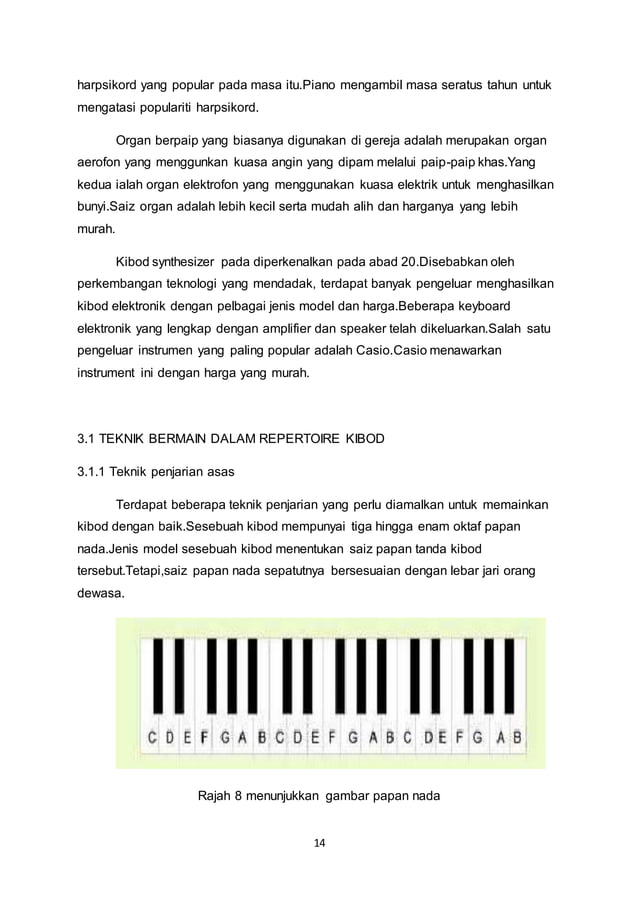 Asal usul kibod dan jenis kibod | PDF