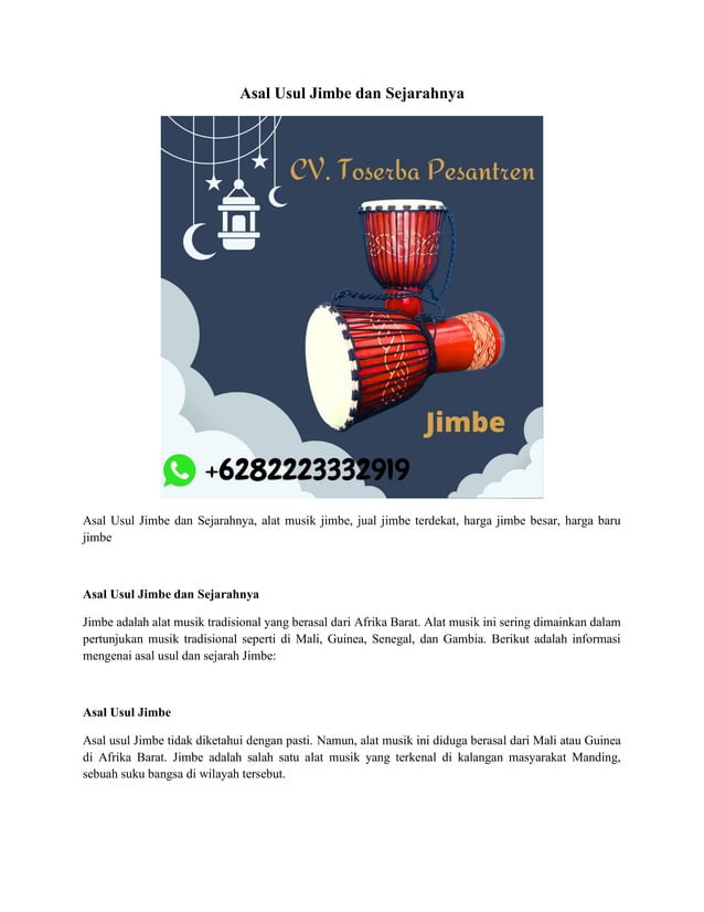 Asal Usul Jimbe dan Sejarahnya.pdf