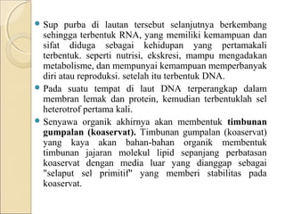 Asal usul kehidupan | PPT