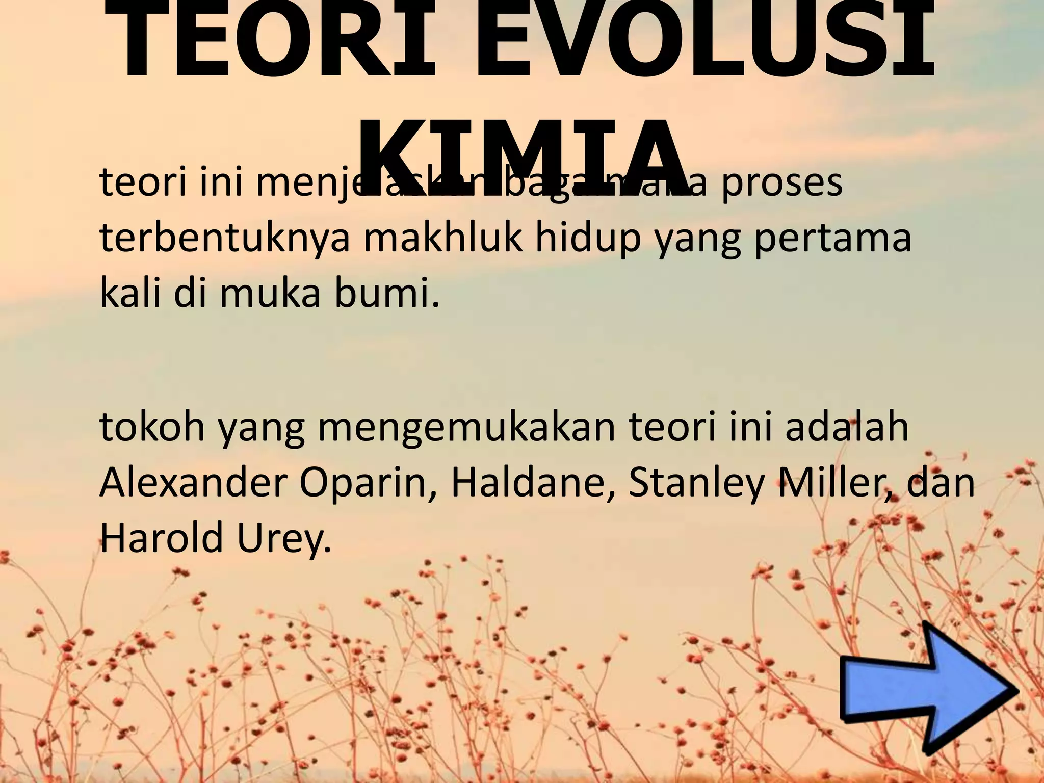 Asal usul kehidupan Biologi | PPTX