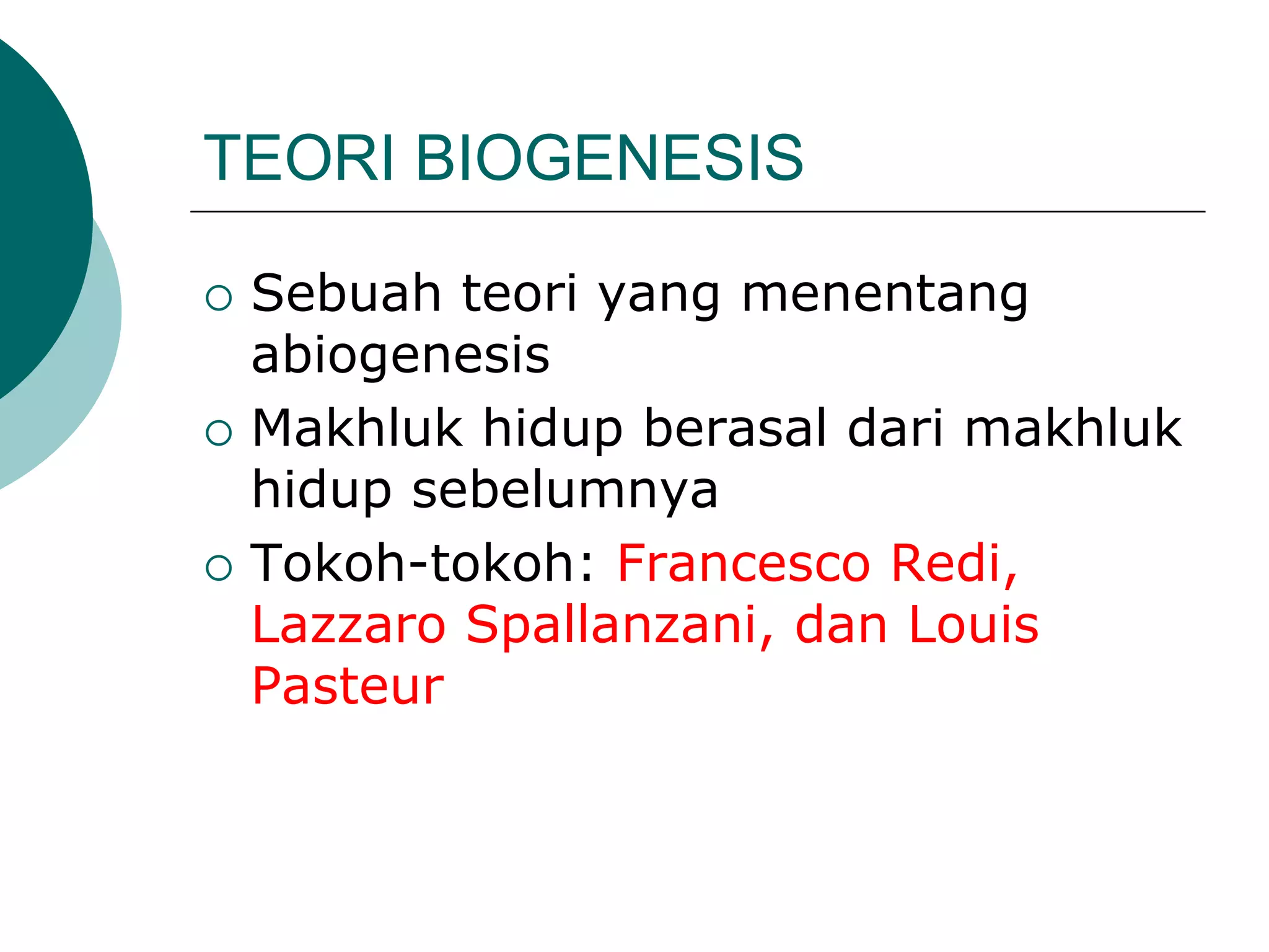 Asal usul kehidupan | PPTX