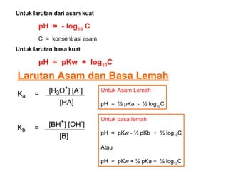 Asam-Basa dan pH | PPT