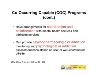 Implementing the ASAM Criteria for Substance Use Disorders | PDF