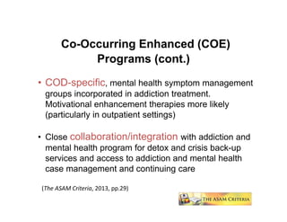 Implementing the ASAM Criteria for Substance Use Disorders | PDF