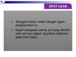 Materi Kuliah Kimia Dasar asam dan basa kuliah | PPT