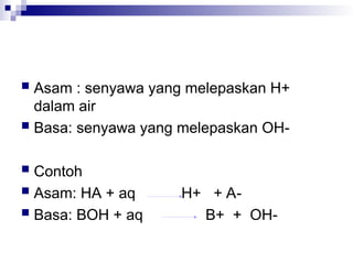 asam-basa merupakan pembelajaran di kelas 9 | PPT