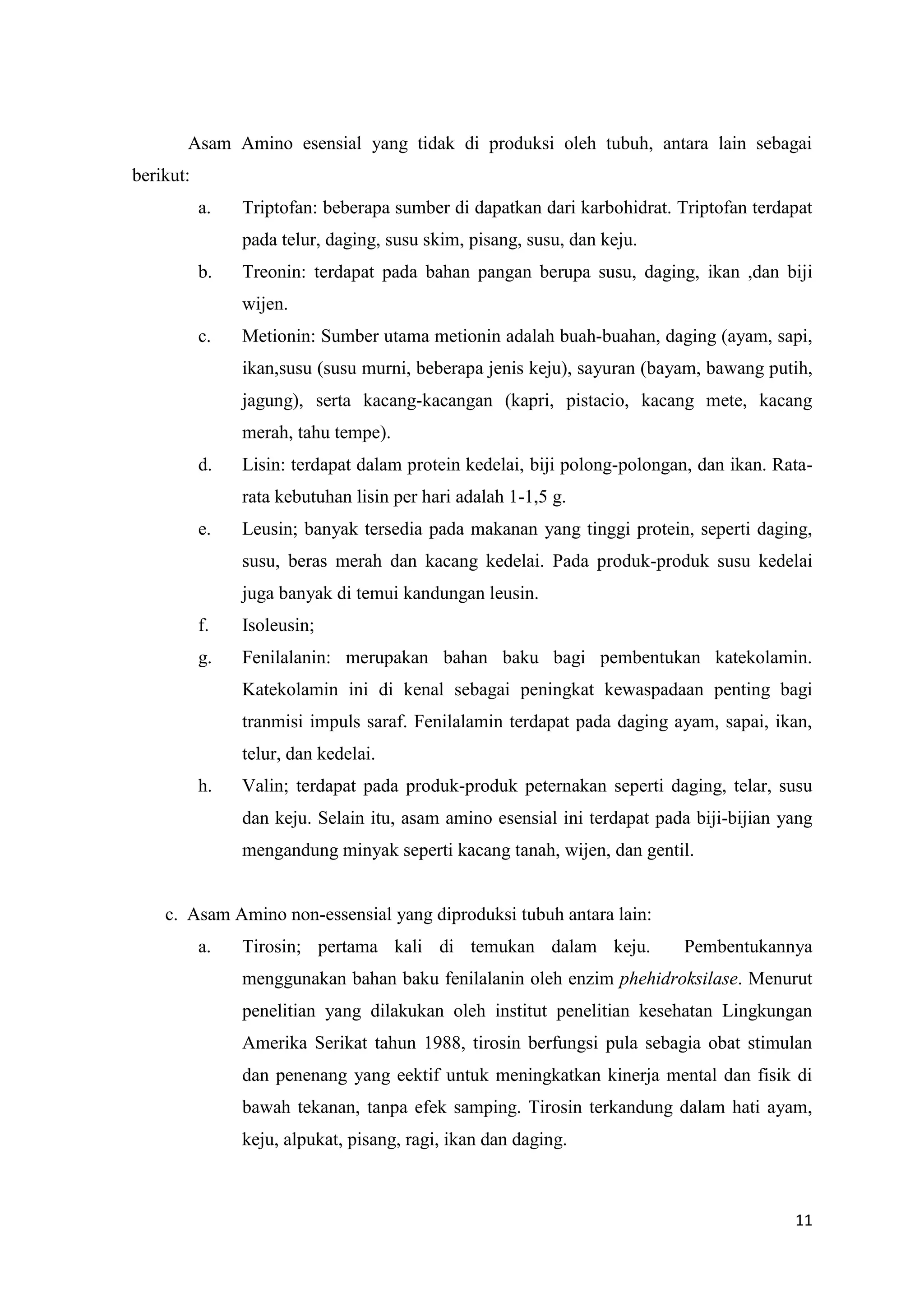Asam amino, peptida, protein | DOCX
