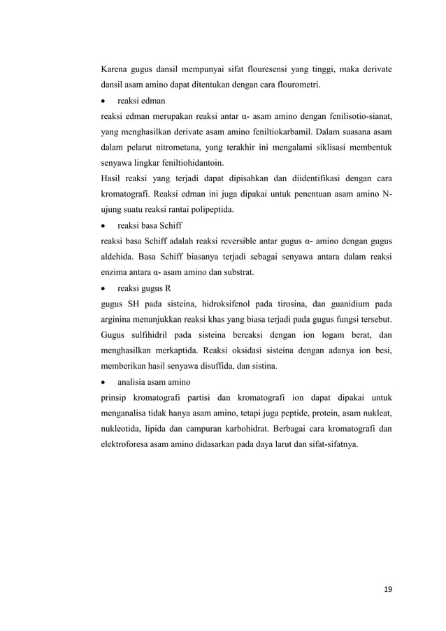 Asam amino, peptida, protein | DOCX