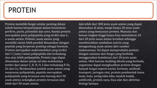 ASAM AMINO & PROTEIN (pertemuan 5) bikomia | PPT