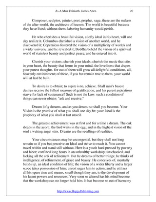 As A Man Thinketh | PDF | Gardening | Home & Garden