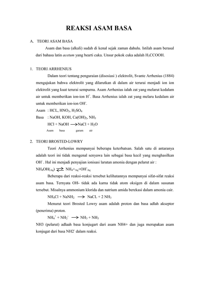 Asam basa | PDF