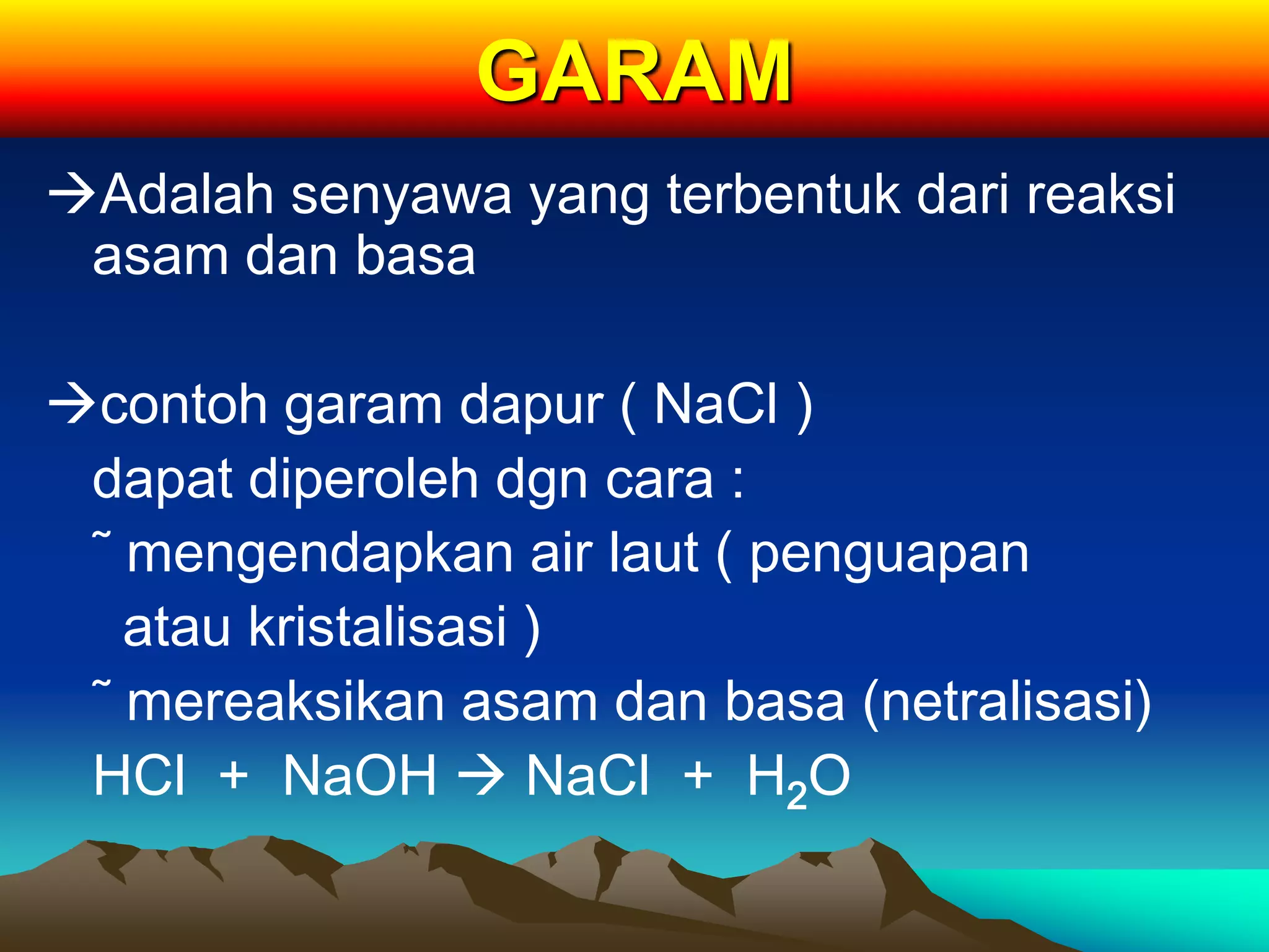 Asam,Basa dan Garam | PPTX