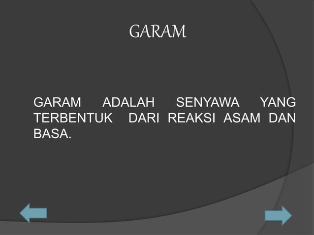 Asam, basa, & garam | PPTX