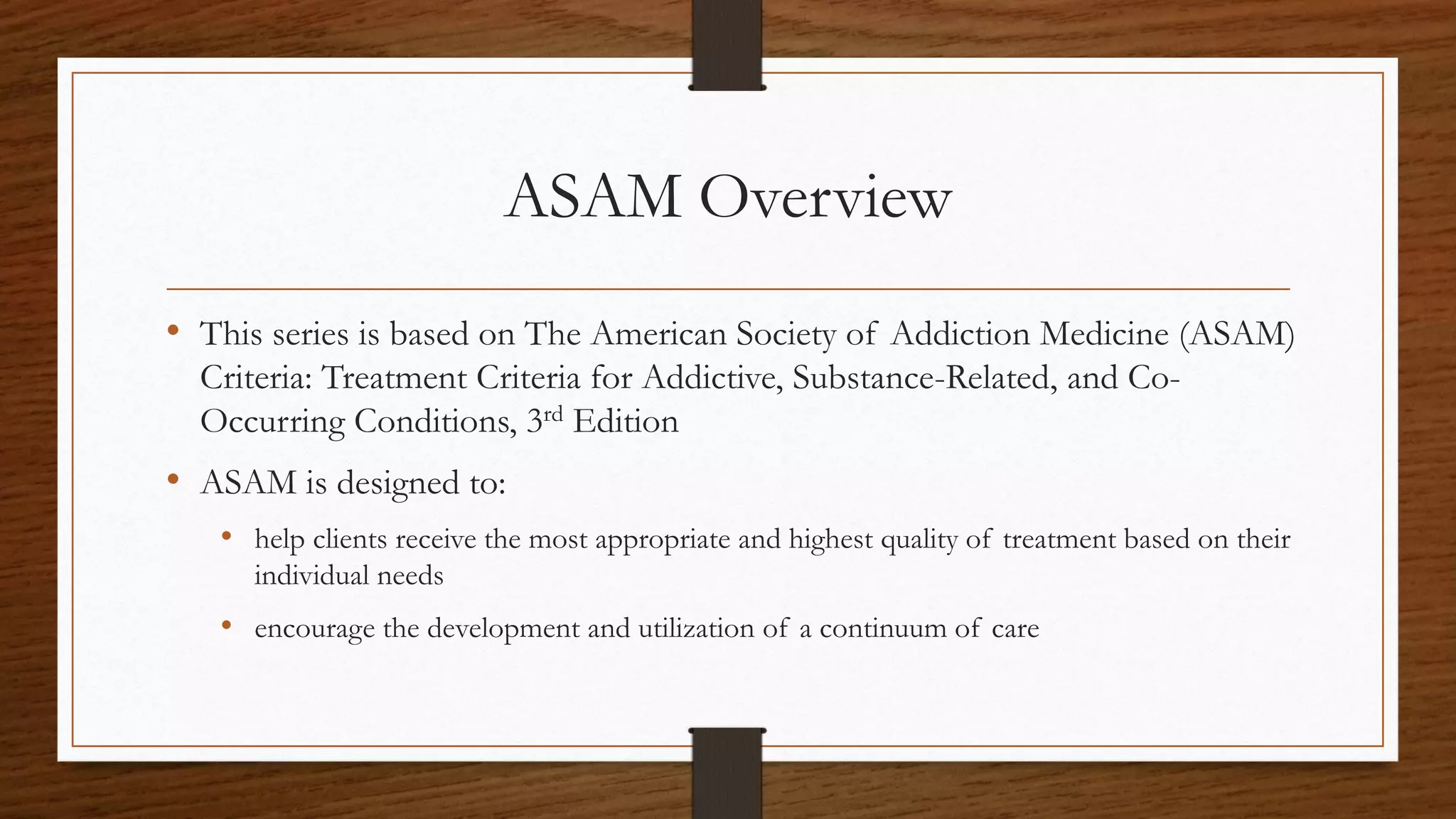 Asam criteria attc online module 2018_week 1 ppt | PDF