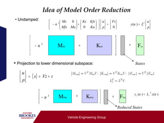 A Comparison between One-Sided and Two-Sided Arnoldi based Model Reduction for fully coupled ...