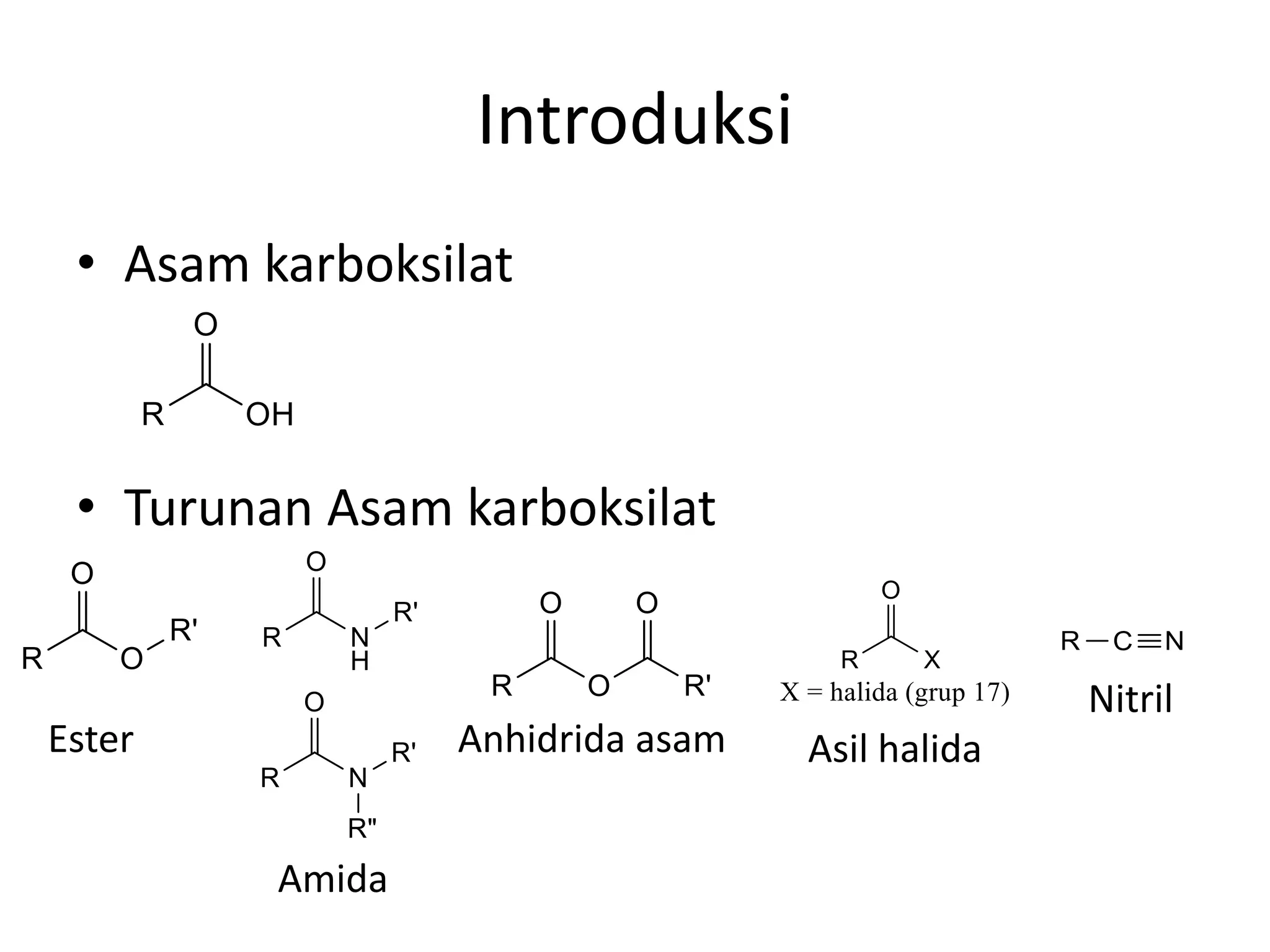 Asam karboksilat dan turunannya | PPTX
