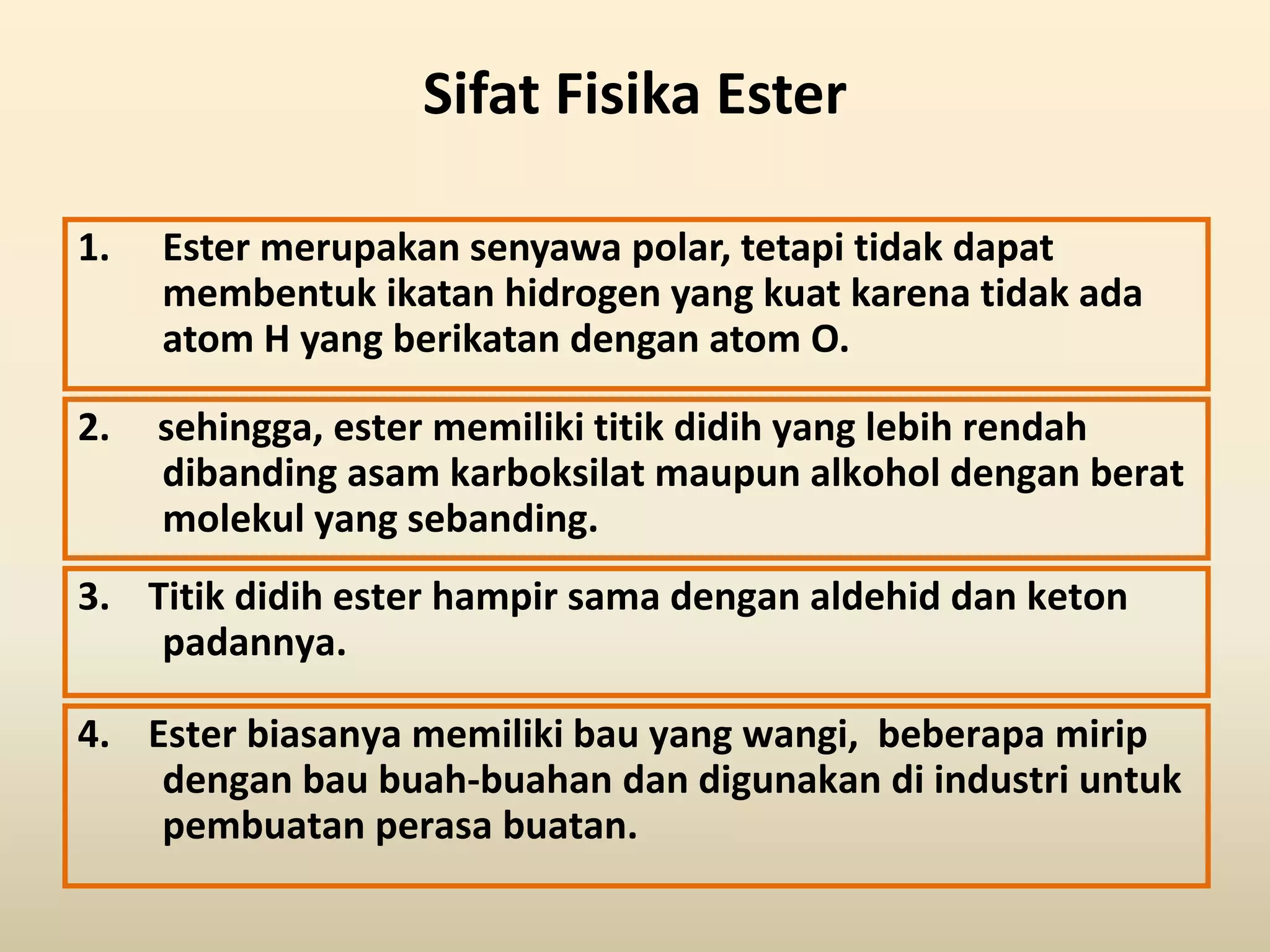Kimia Organik (Asam karboksilat dan ester) | PPTX
