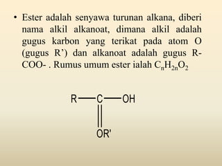 Kimia Organik (Asam karboksilat dan ester) | PPTX