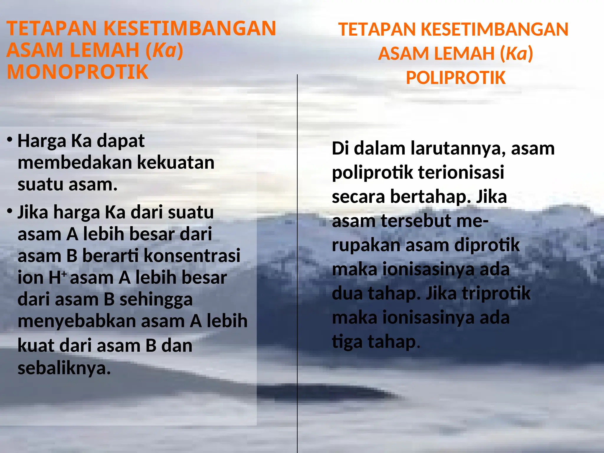 Mengenal defisini asam lemah dan macam-macam asam lemah | PPT