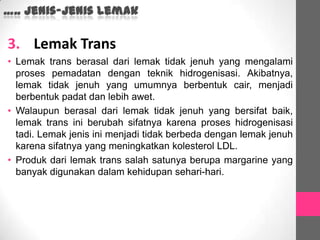 Asam Lemak (Fatty Acid) | PPTX