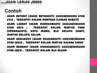 Asam Lemak (Fatty Acid) | PPTX