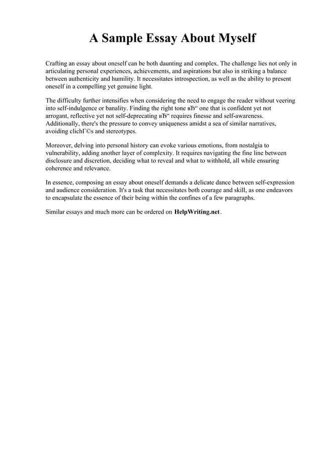 A Sample Essay About Myself.pdf