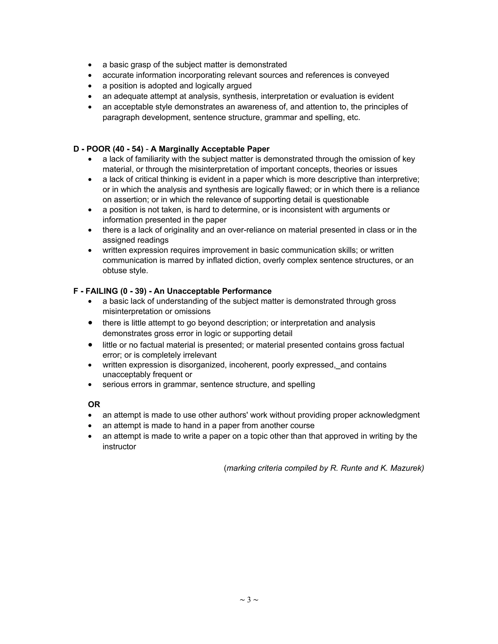 A sample of holistic scoring rubric | DOC