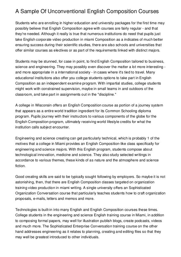 42 COMPOSITION WRITING EXAMPLE Composite 42 COMPOSITION WRITING EXAMPLE Composite