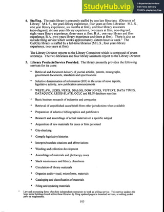 A Sample Plan For The Special Library | PDF | Legal Services Industry ...