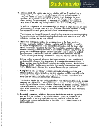 A Sample Plan For The Special Library | PDF