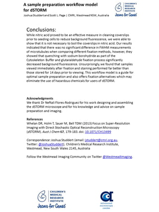 A sample preparation workflow model for dstorm | PPTX