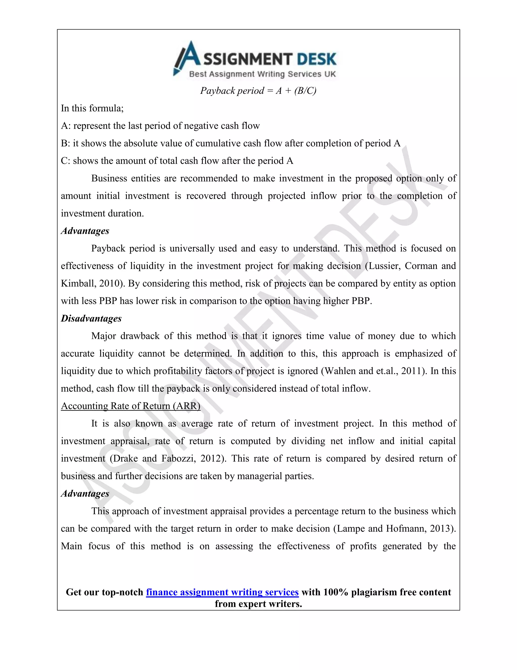 A sample report on financial analysis | PDF