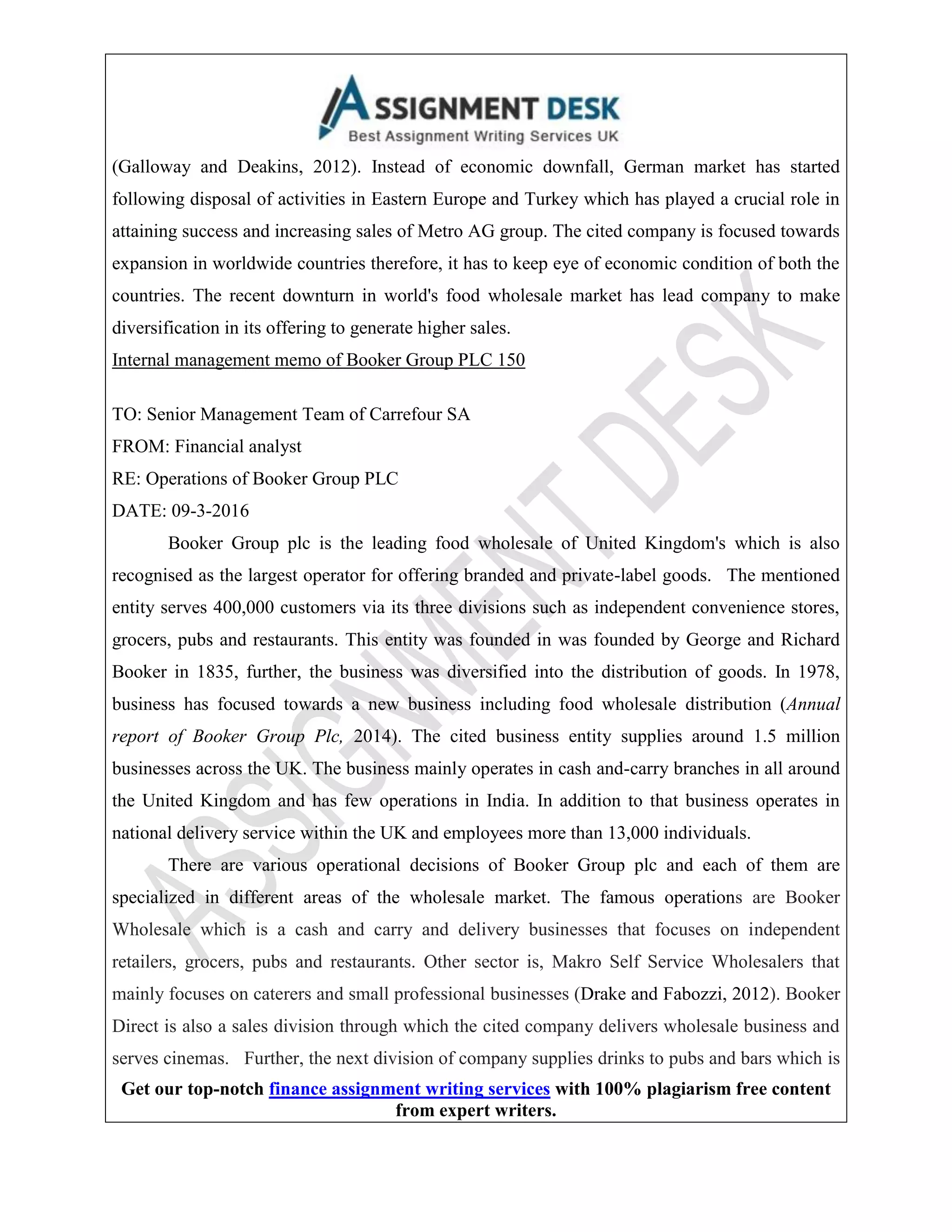 A sample report on financial analysis | PDF