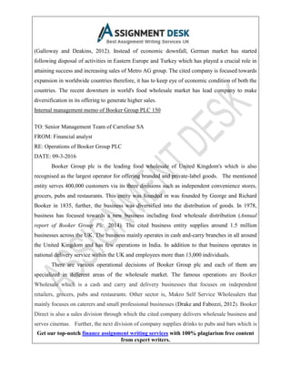 A sample report on financial analysis | PDF