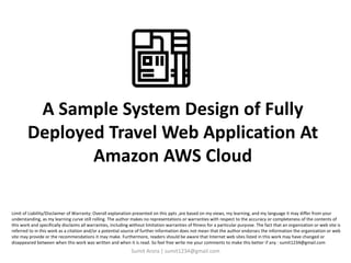 A sample system_design_costestimation_of_webstack_at_aws | PPT