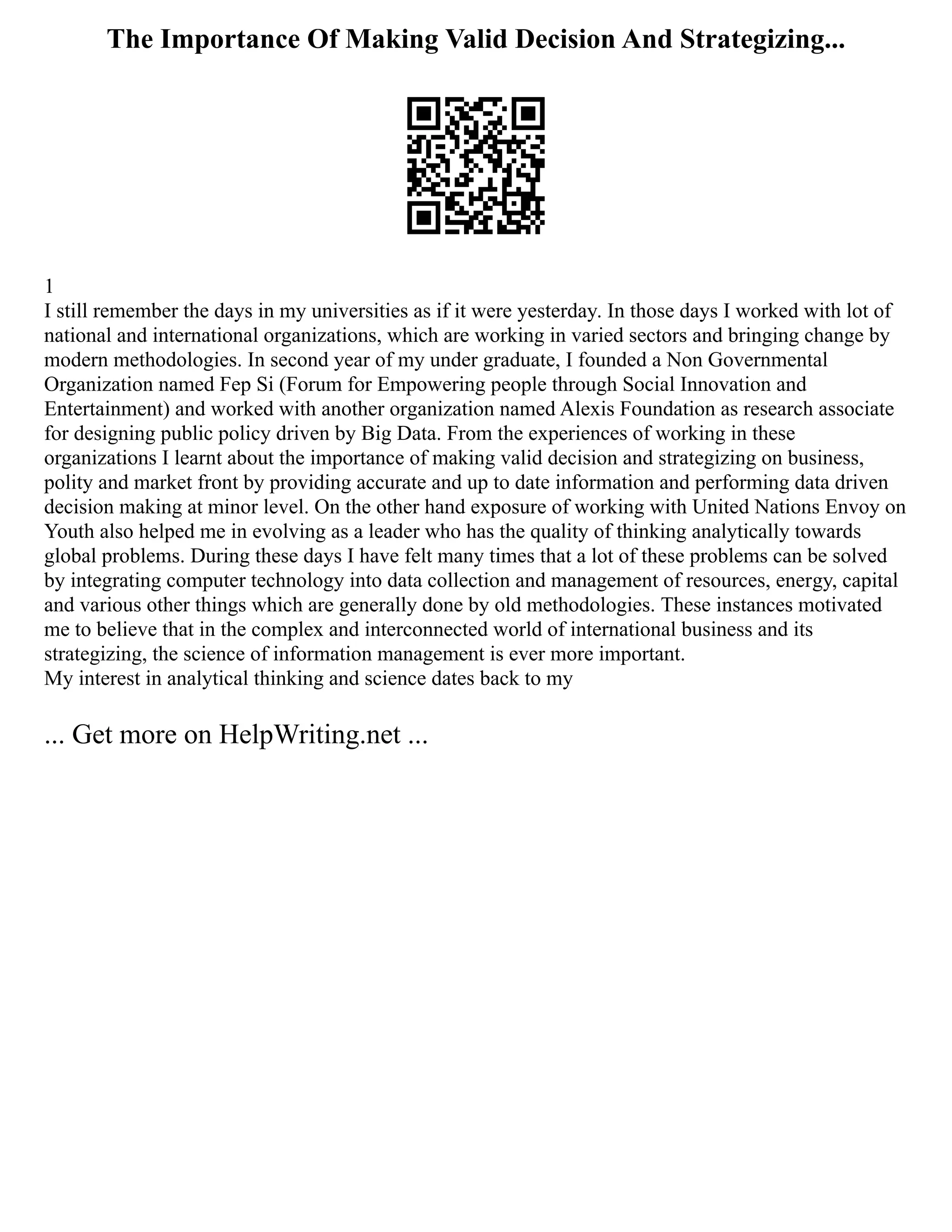 A Sample Term Paper - Examples Papers | PDF