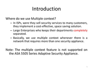 ASA Multiple Context Training | PPTX | Operating Systems | Computer Software and Applications