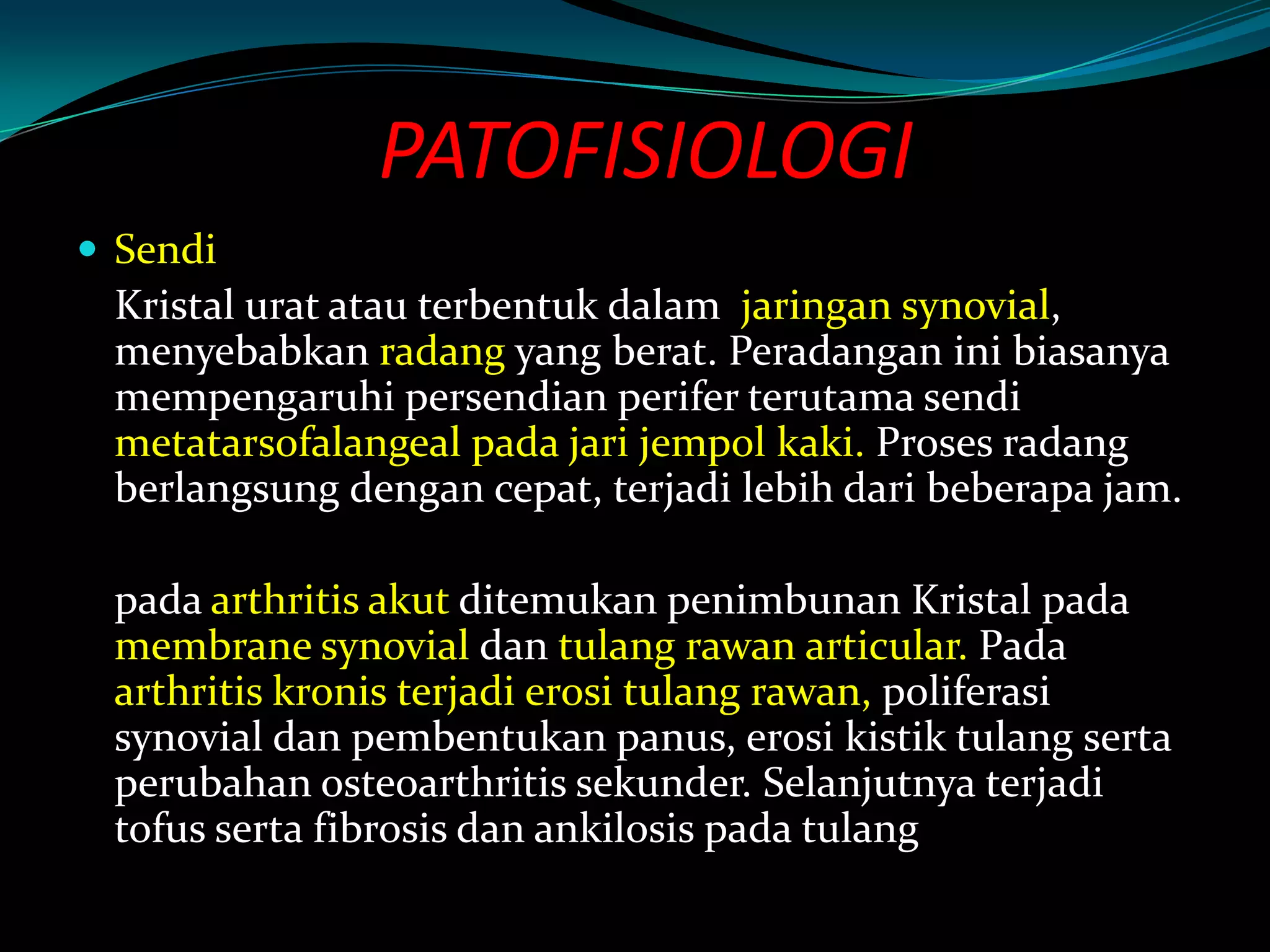Gouth Athritis (Asam Urat) | PPTX