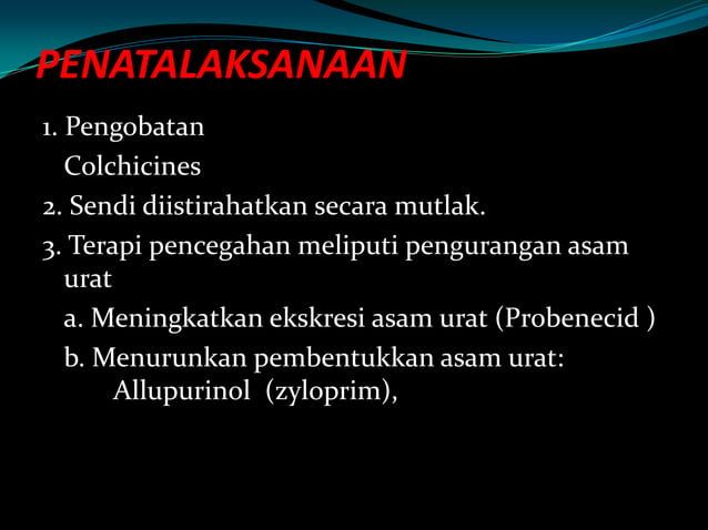 Gouth Athritis (Asam Urat) | PPTX